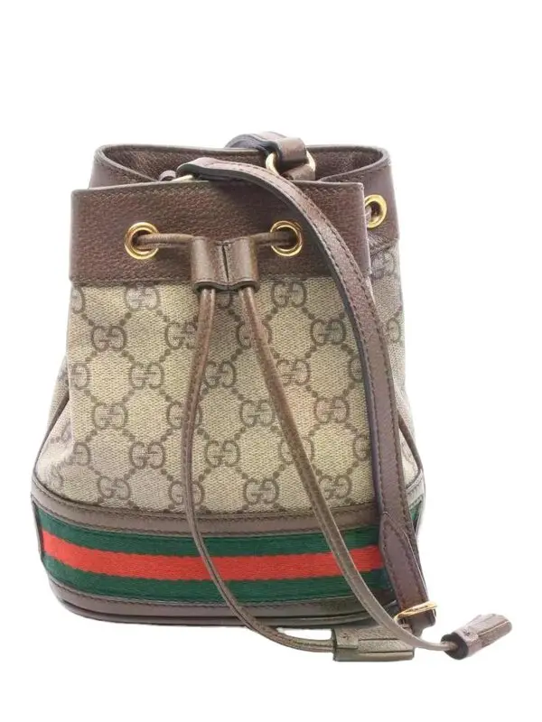 Gucci Ophidia Gg Supreme Bucket Bag - Brown