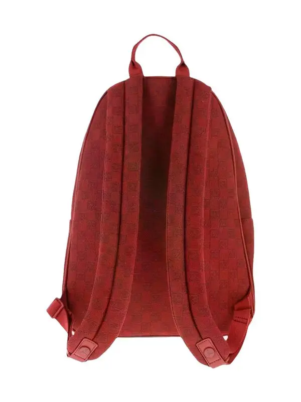 JORDAN Monogram Print Backpack - Red