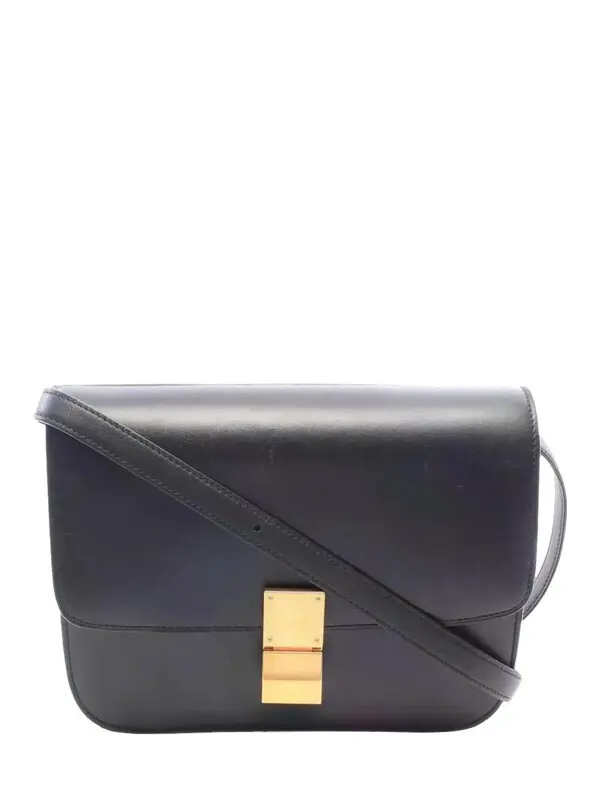 Celine 2000s Classic Box Shoulder Bag - Black