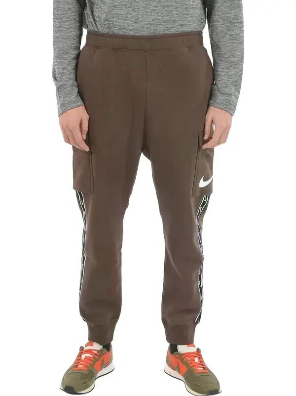 Nike Logo-stripe Cargo Pants - Brown
