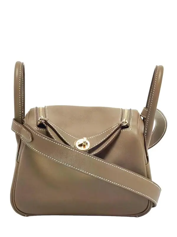 Hermès 2025 Mini Lindy Tote Bag - Grey