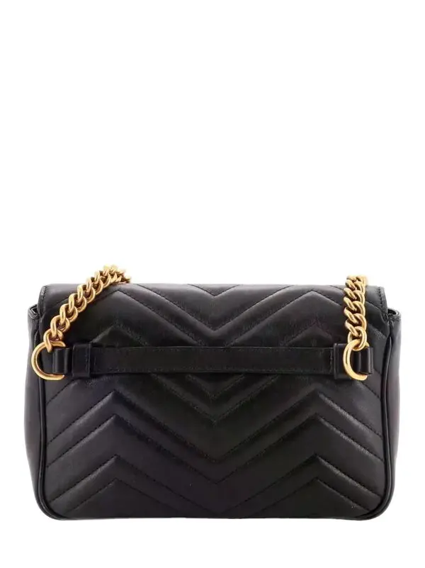 Gucci Marmont Matelasse Leather Belt Bag - Black