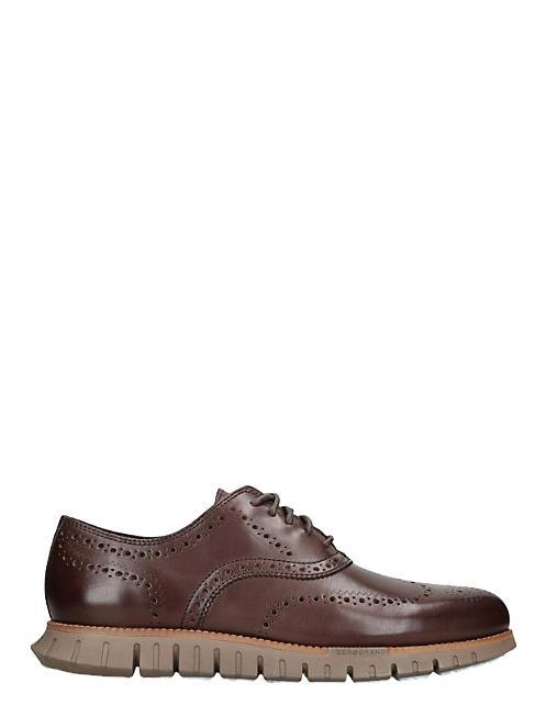 Cole Haan Zerogrand Wingtip Leather Oxford Shoes - Dark Brown