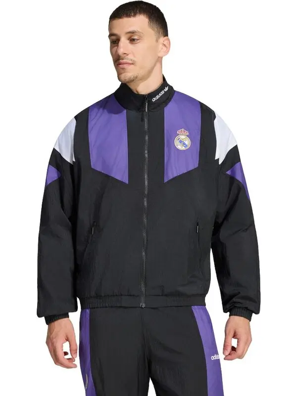 Adidas Real Madrid Eqt Tracksuit Top - Black