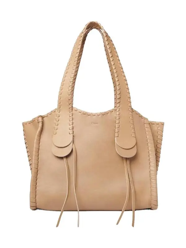 Chloé Leather Shoulder Bag - Nude