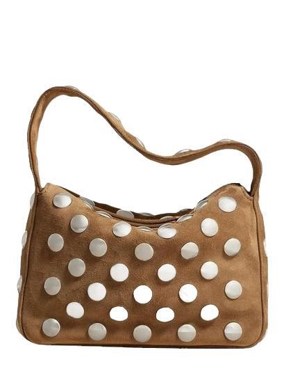 Khaite Riveted Handbag - Brown