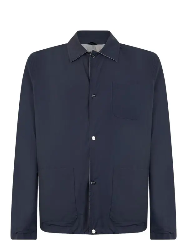 Herno Reversible Buttoned Shirt Jacket - Black