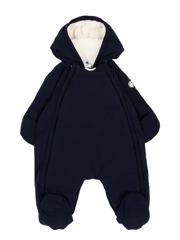 Petit Bateau Long Sleeve Bodysuit With Integrated Footies - No