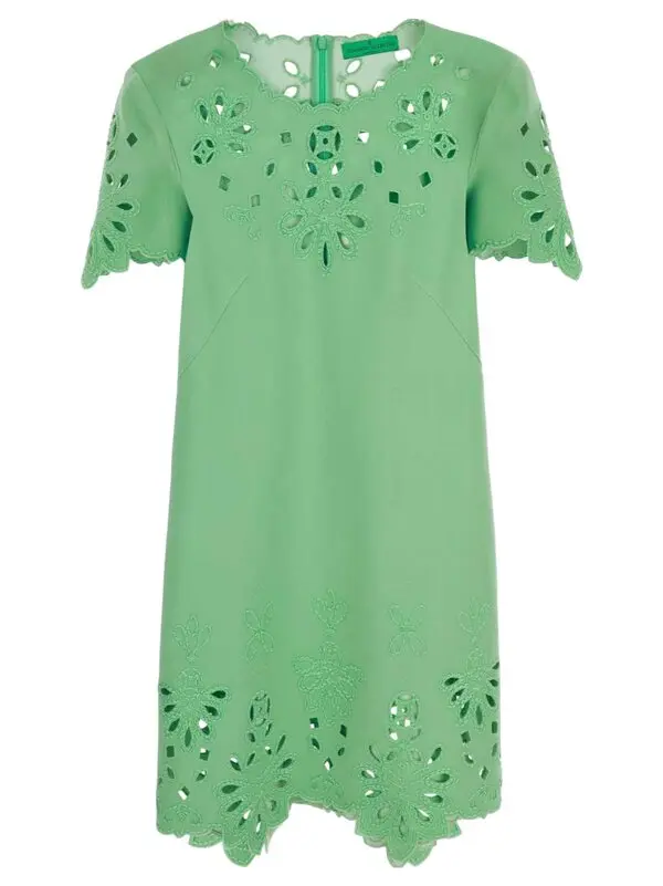 Ermanno Scervino Cut-out Embroidered Dress - No
