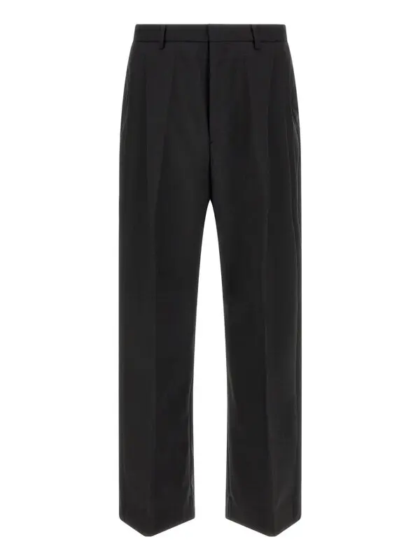 KIKO KOSTADINOV Tailored Pleated Trousers With Belt Loops - Black