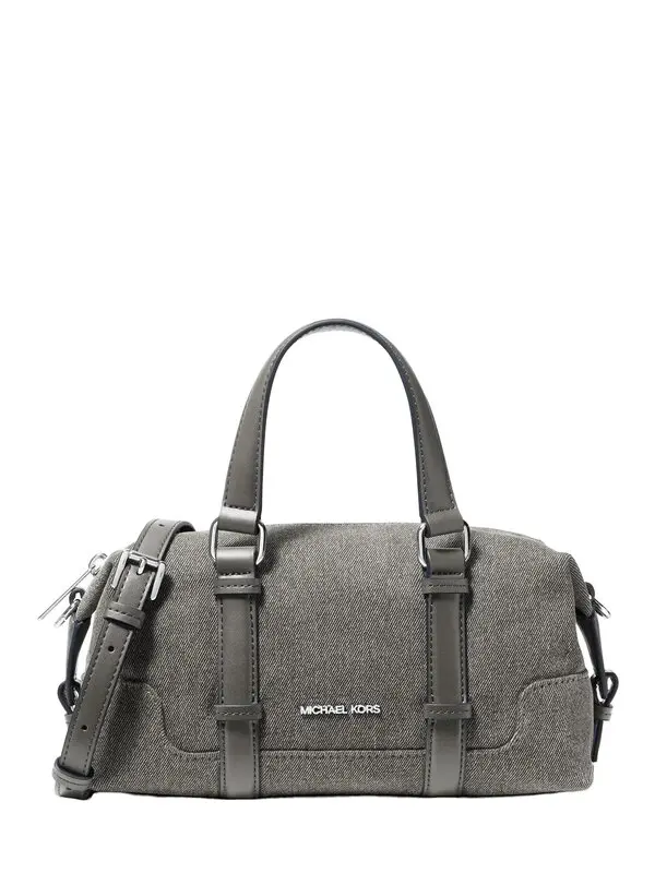 Michael Kors Teddi Washed Denim Extra-small Crossbody Bag - Grey
