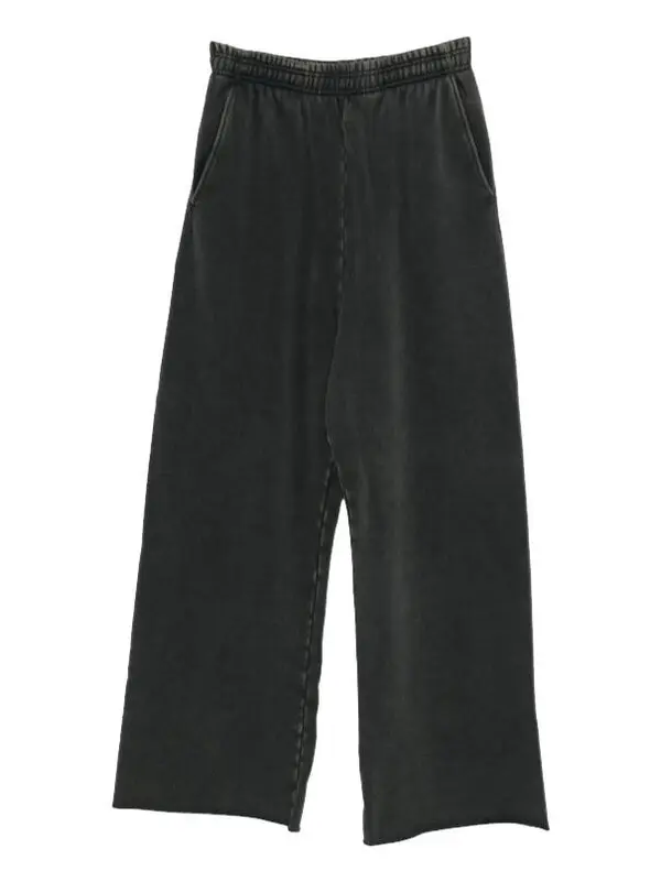 ENTIRE STUDIOS Faded-effect Elasticated-waist Track Pants - Black