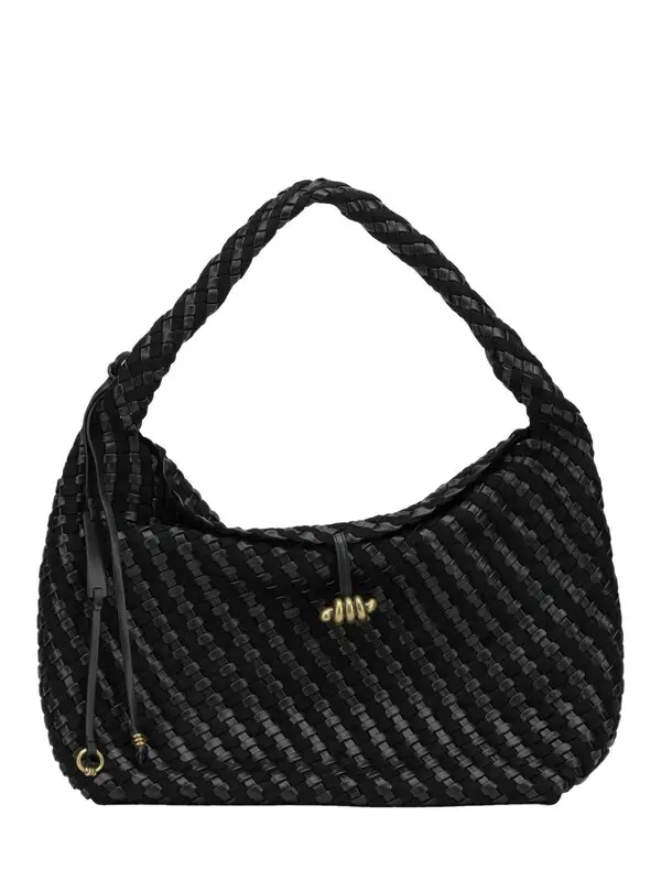 GIANNI CHIARINI Woven Top Handle Bag - Black