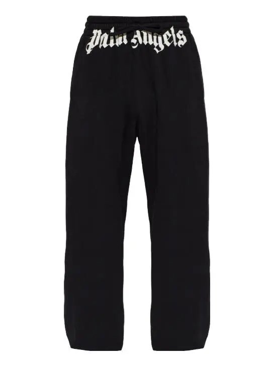 Palm Angels Elastic-waist Athletic Pants - Black