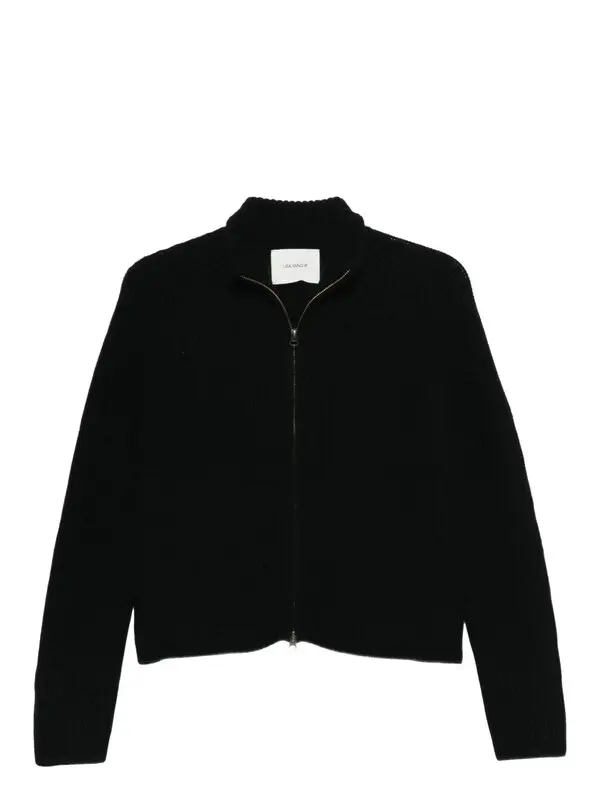 LISA YANG Sadie Zip Cardigan - Black