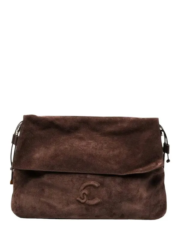 COCCINELLE Lidia Medium Suede Shoulder Bag - Red