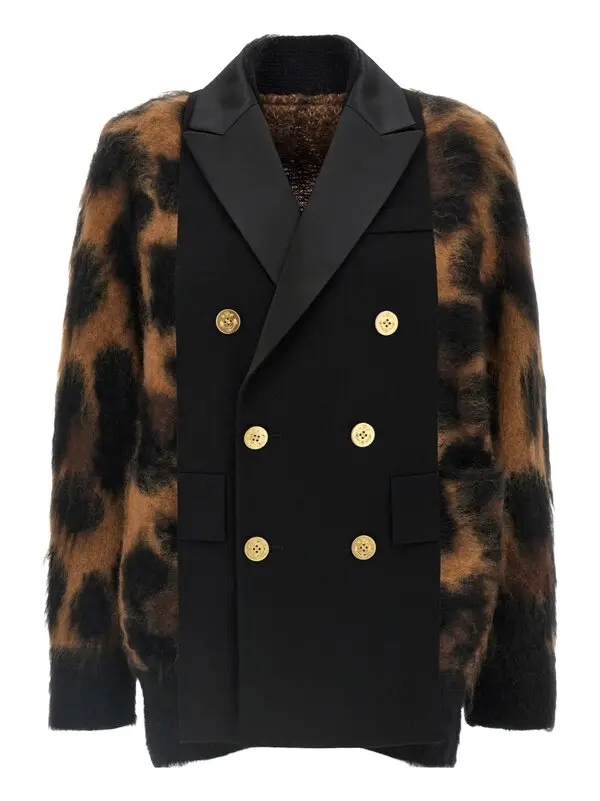 Sacai Long-sleeved Sweater - Multicolor