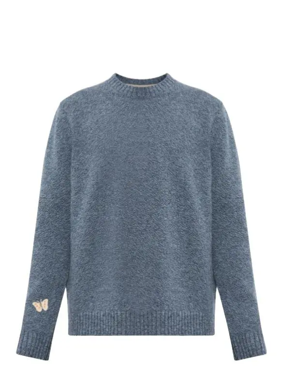 Valentino Garavani Crewneck Knit Sweater - Blue