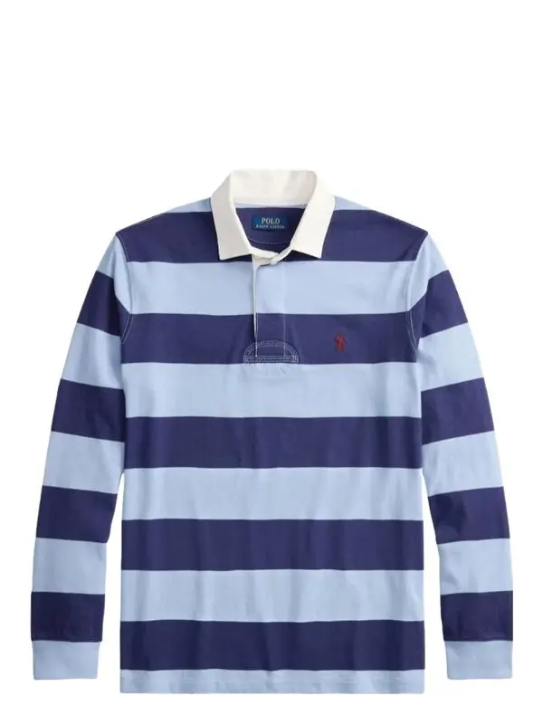 Polo Ralph Lauren Striped Long-sleeve Polo Shirt - Blue