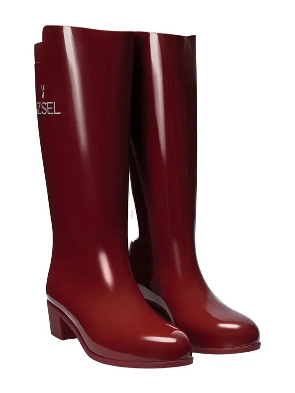IZSEL Knee High Boots - Red