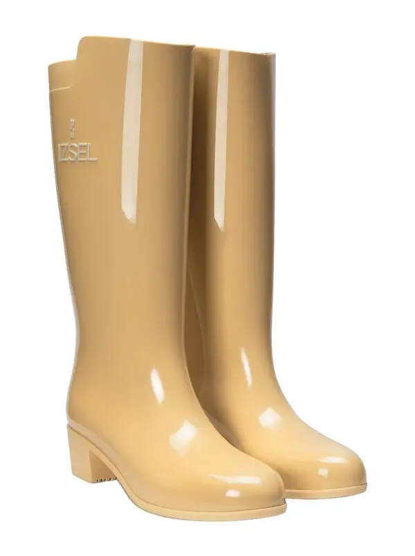 IZSEL Knee High Boots - Beige