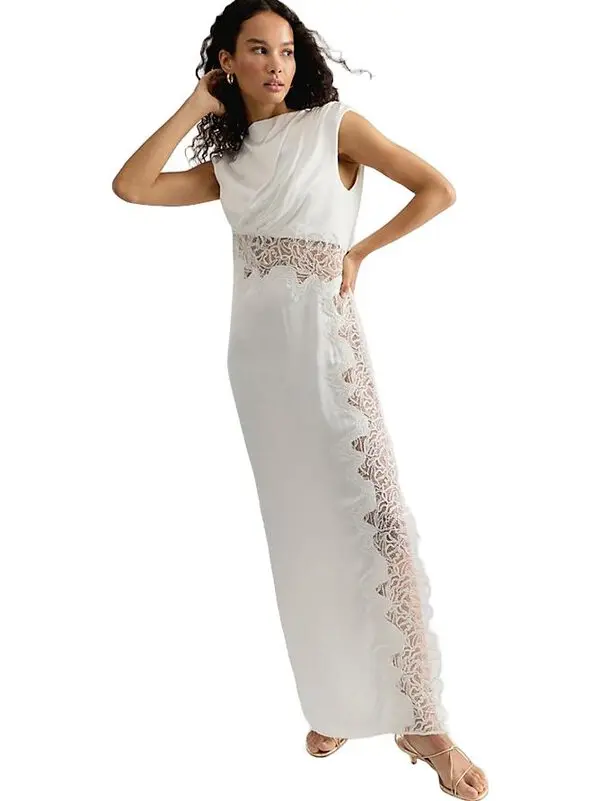 Shona Joy Eniko Lace Maxi Dress - Ivory