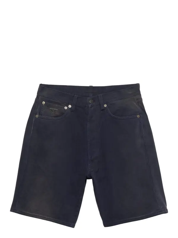Prada Denim Bermuda Shorts - Blue