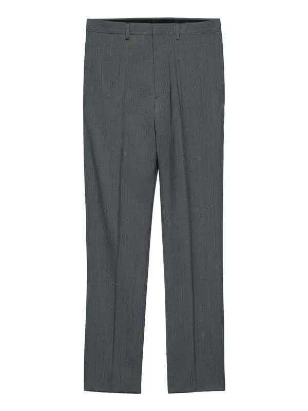 Prada Wool Tailored Trousers - Blue