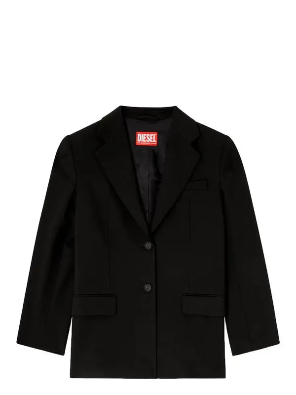 DIESEL® Wool Blend Blazer - Black