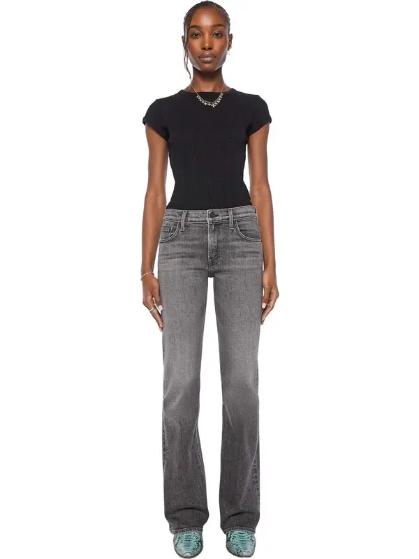 MOTHER The Jinx Sneak Bootcut Jeans - Grey