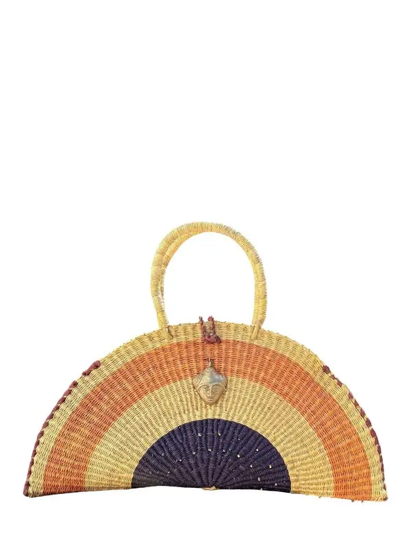 SOKONA Kusana Grande Earth Arc Woven Bag - Orange