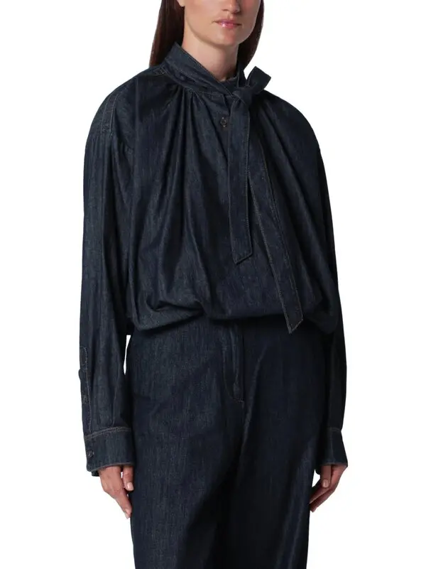 Dries Van Noten Dark Indigo Denim Shirt - Blue