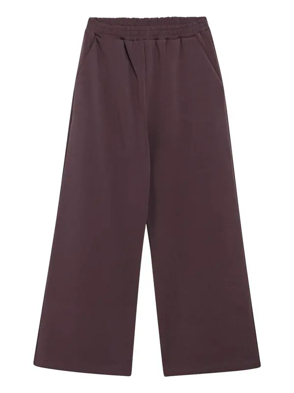 DOUUOD Cotton Jersey Jogging Trousers - Burgundy