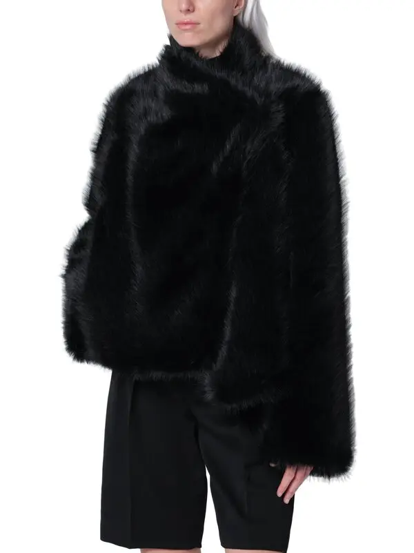 BB COUTURE Jackie Faux Fur Jacket - Black