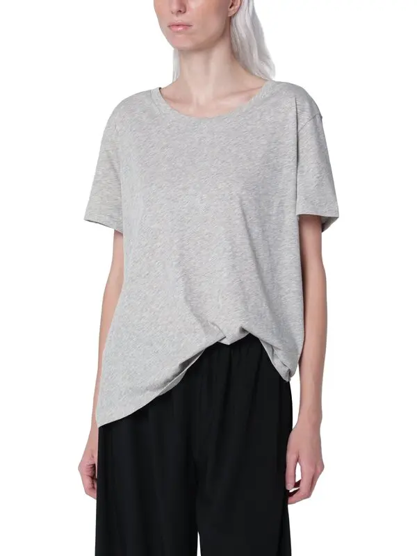 THE ROW Dera Cotton T-shirt - Grey