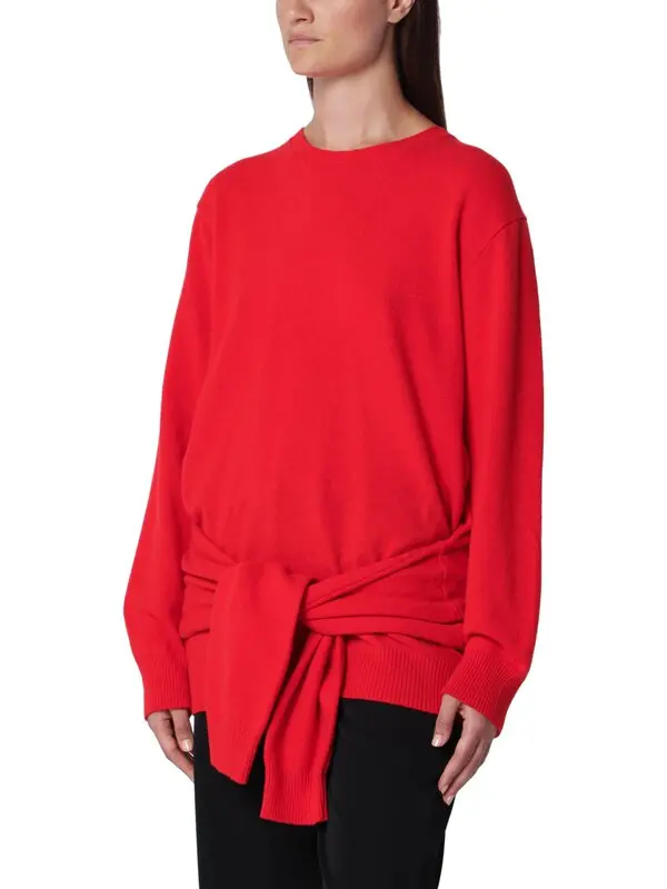 Source Unknown Wool Blend Jumper With Double-sleeve Design - Red