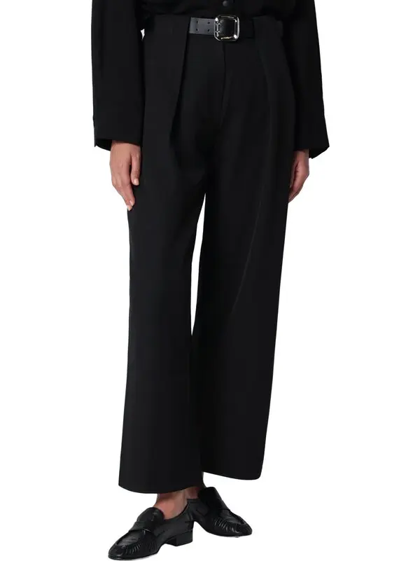 Source Unknown Matteo Trousers With Belt - Black
