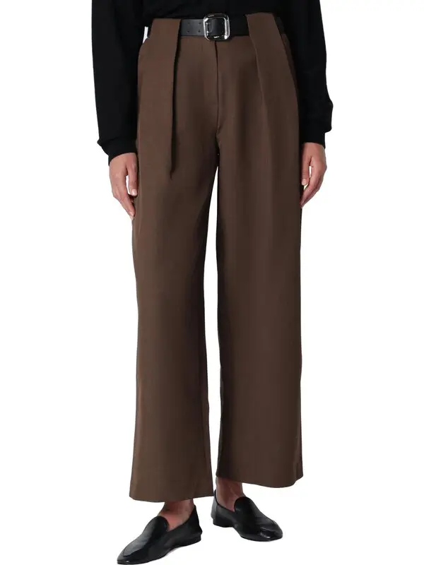 Source Unknown Matteo Trousers With Belt - Brown