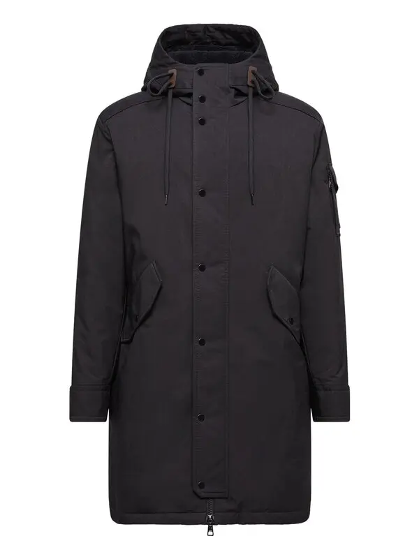 Moncler Nahan Hooded Long Down Parka - Blue