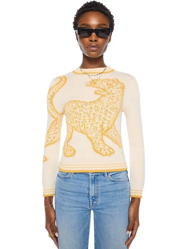 MOTHER The Crop Jumper Sweater - Ivory