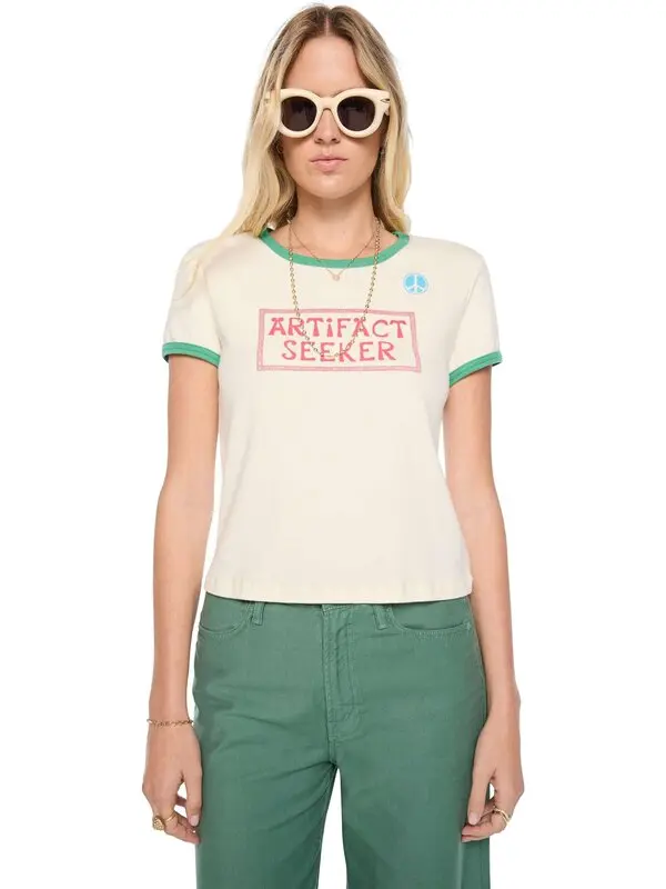 MOTHER The Itty Bitty Ringer Artifact Seeker T-shirt - Green