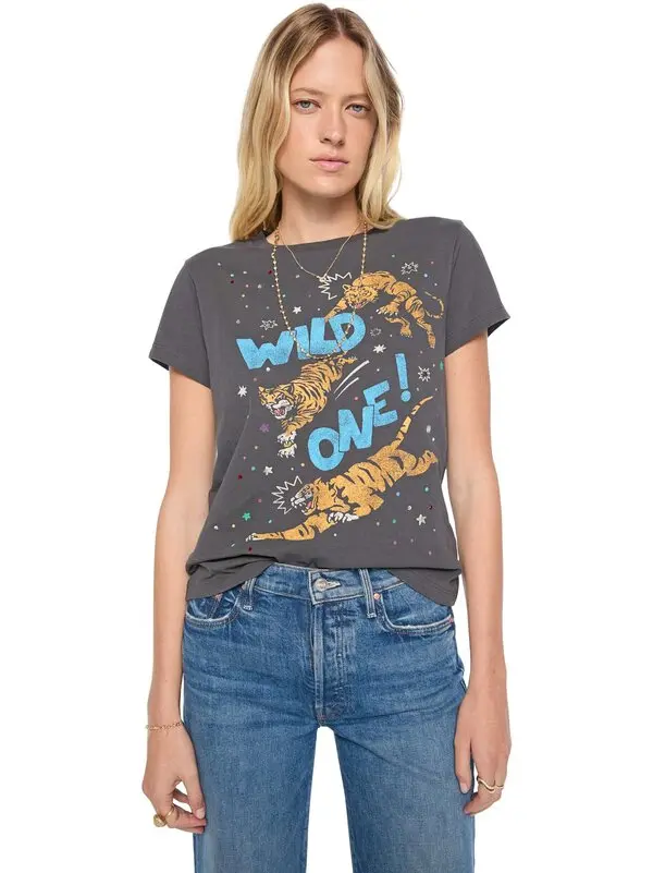 MOTHER The Boxy Goodie Wild One T-shirt - Black