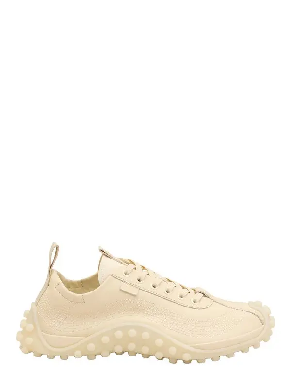 AMI Paris White Cow Leather Mirage Sneakers - Ivory