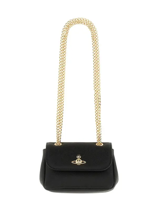 VIVIENNE WESTWOOD Small Chain Bag - Black