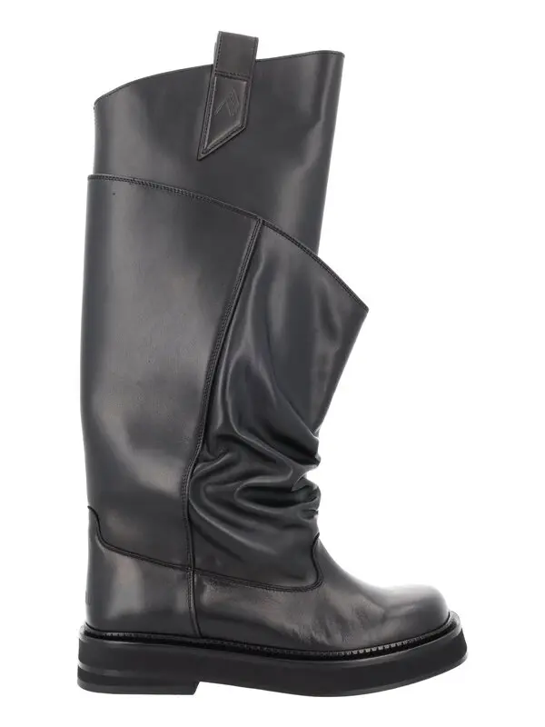 Attico Passeggiata" Leather Boots - Black