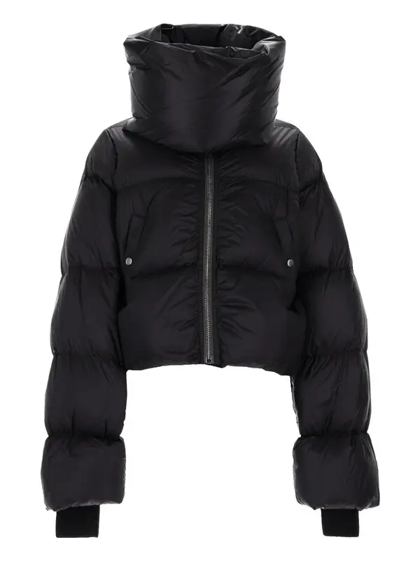 Rick Owens Funnel Neck Down Puffer Jacket - Black