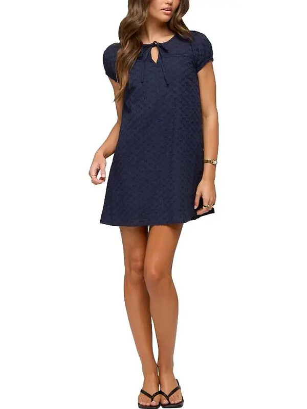 EDIKTED Mariella Lace Mini Dress - Navy