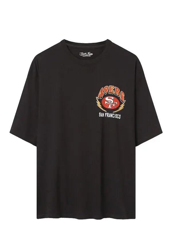 Junk Food Clothing San Francisco 49ers City Series Oversized Graphic T-shirt - Black