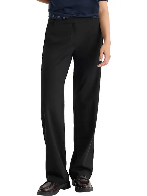 Good American Low Rise Straight Leg Pants - Black