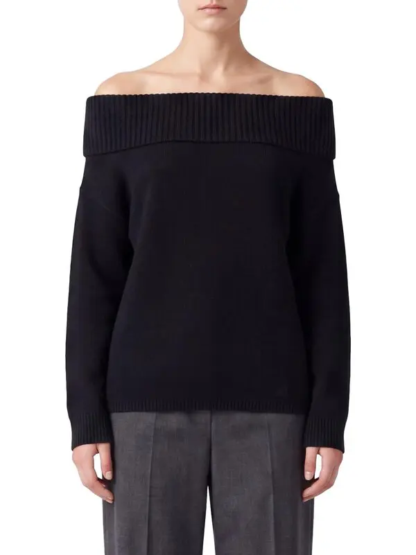 Loulou De Saison Off-the-shoulder Sweater - Black